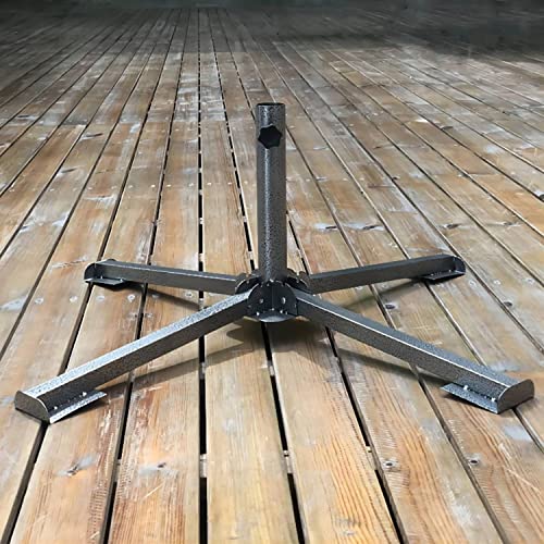 YEUQWJ Foldable Patio Umbrella Base Holder,Tempered Iron Umbrella Stand Bracket,Portable Outdoor Sunshade Anchor, Christmas Tree Support