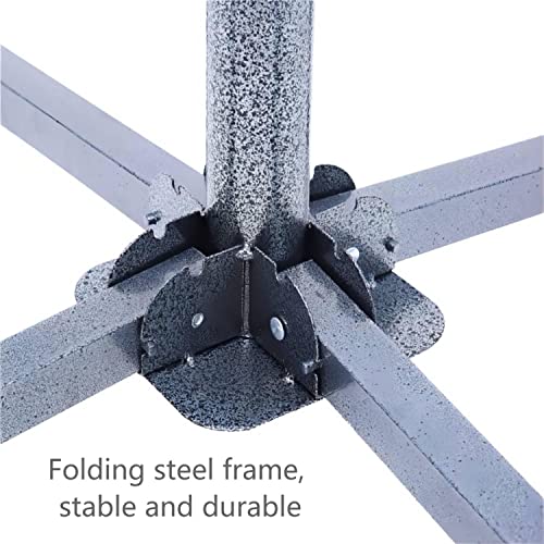 YEUQWJ Foldable Patio Umbrella Base Holder,Tempered Iron Umbrella Stand Bracket,Portable Outdoor Sunshade Anchor, Christmas Tree Support