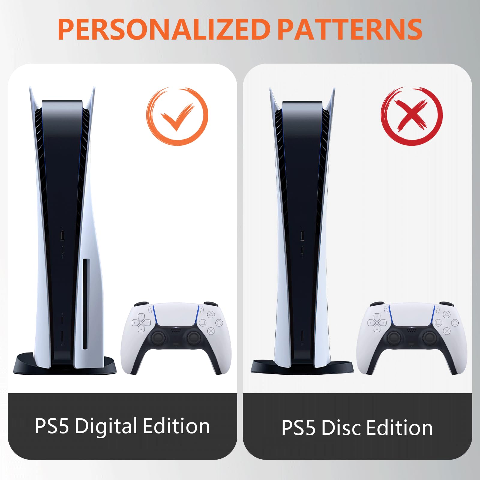 PS5 Accessories, PS5 Skins for Console and Controller, Anime Cover, Durable, Scratch Resistant, Bubble-Free - Vinyl Sticker for Playstation 5 Disc Version CD-ROM (Eyes)