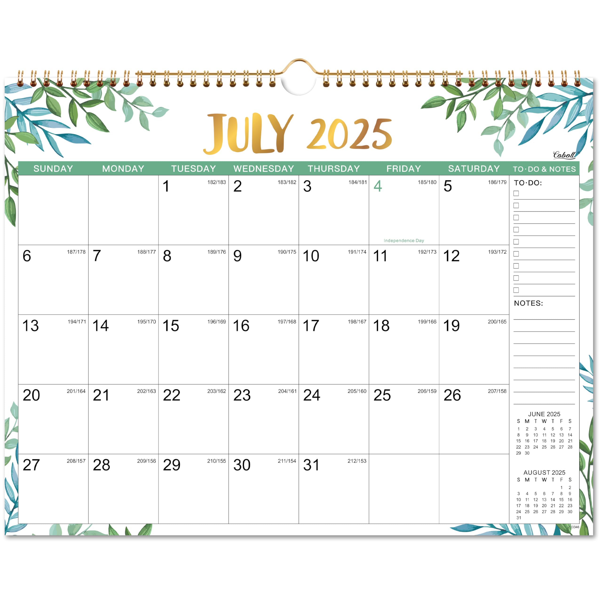 Wall Calendar 2023-2024 - Wall Calendar from March 2023 to June 2024, 11.5"x 15", Monthly Calendar 2023-2024 with Julian Dates, Twin-Wire Binding, Thick Paper Perfect for Office & Home