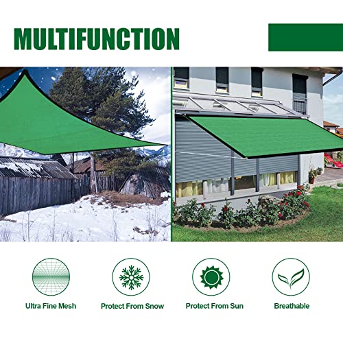 AFLIFLI Sun-Block Shade Cloth Net Mesh Shade for Plant Cover, Greenhouse, Chicken Coop, Plants 10x13FT
