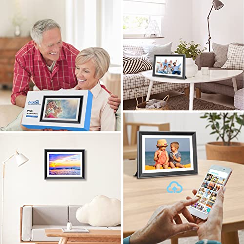 2023 Newest 10.1 Inch WiFi Digital Picture Frame 32GB Smart Photo Frame with Instant APP & Email Photo Transfer, Auto Rotation, Unlimited Cloud Data, Phone One-Button Control and Easy Set Up