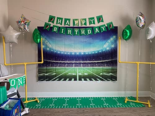 RUINI Football Field Photography Backdrop Football Field AuditoriumLight Themed Party Backdrop 7x5FT