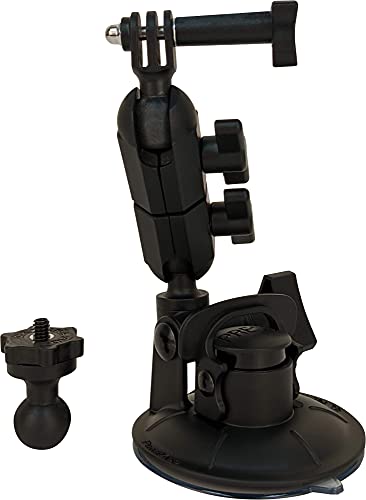 Panavise AcitonGrip 13130 Action Grip Double Knuckle Suction Cup Camera Mount (Matte Black)