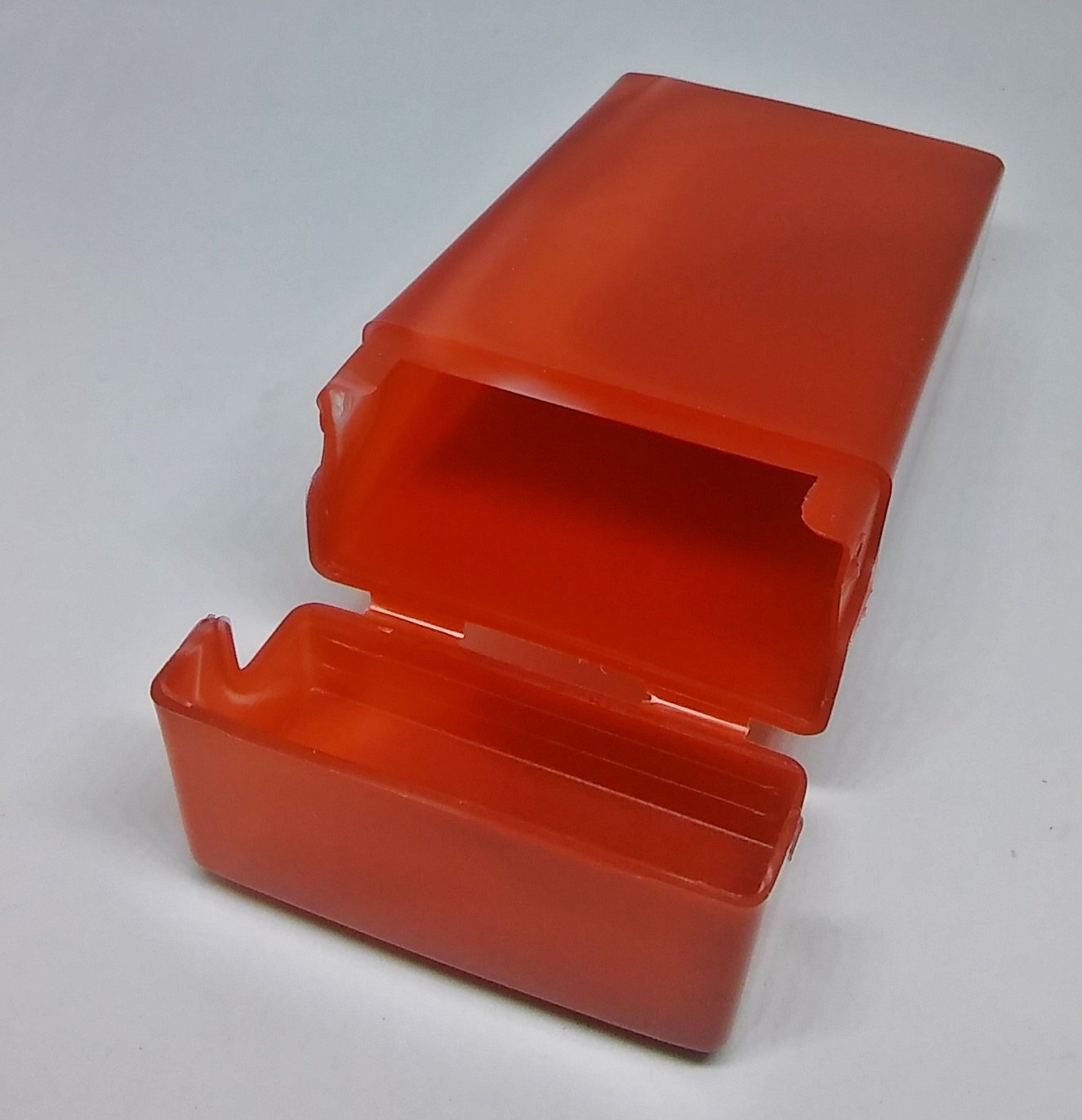KSI Red Marble Design 100s Size Flip Open Plastic Cigarette Case
