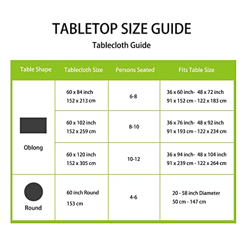 LUSHVIDA 100% PVC Outdoor Tablecloth with Umbrella Hole, Waterproof & Stain Resistant Vinyl Table Cloth for Spring Summer Patio Garden Tabletop Decor, Black/White Stripe, Rectangular 60x102 Inch