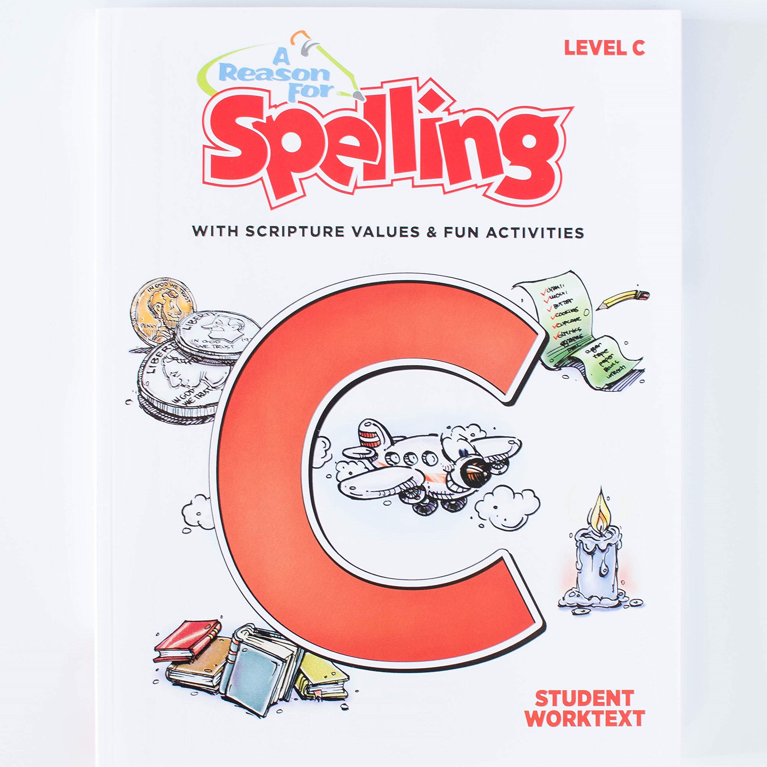 3rd Grade Spelling Homeschool Pack Level C by A Reason Set - Complete Curriculum Kit for Third Graders - Practice Workbook for Words, Vocabulary & Comprehension Skills - Kids Help Learning Workbooks
