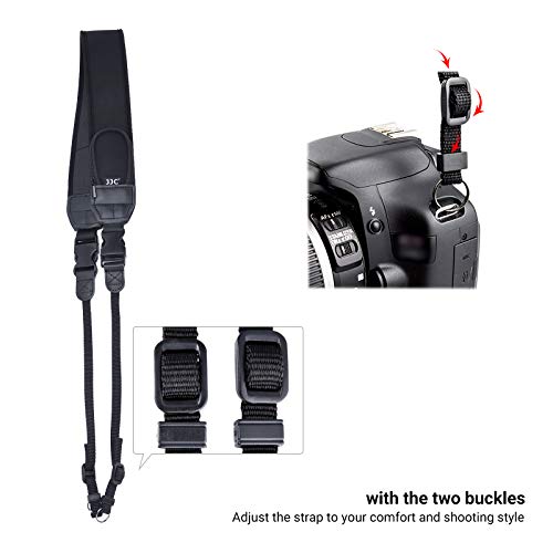 Universal Shoulder Neck Strap for DSLR Camera,Soft Neoprene Neck Belt Strap with Quick-Release,Camera Strap for Canon R5 R6 R7 R RP 5DM4 6DM2 7DM2 90D 80D Nikon D850 D750 D7500 Sony A7R V and More
