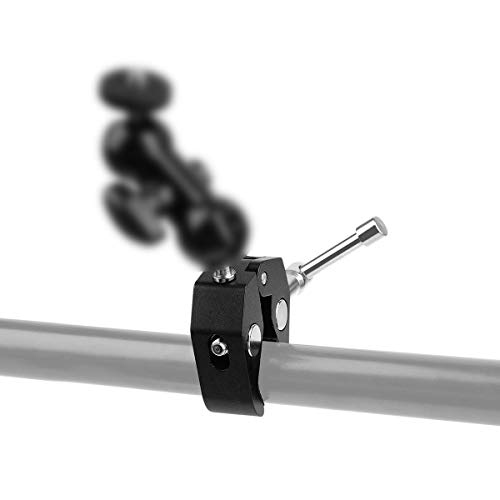 SLOW DOLPHIN Photography Super Clamp w/1/4'' and 3/8'' Thread Clip for DSLR,Cameras, Light Stand , Rods,Lights, Umbrellas, Hooks, Shelves, Cross Bars (2PCS)