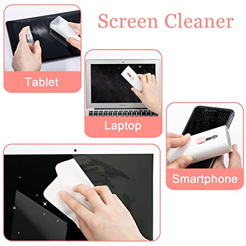 walrfid Laptop Keyboard Earbud Screen Cleaner Sprayer Kit for Airpods Pro MacBook iPad iPhone iPod, Electronics Airpod Cleaning Pen Brush Tool for PC TV Phone Computer - 5ml Screens Cleaners Spray