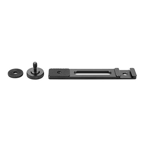 ChromLives Cold Shoe Bracket Extension Bar, Hot Shoe Extension, Microphone Mount with 1/4'' Tripod Screw Compatible with Mirrorless Camera Vlogging Sony A6400 6300 6500 6000 Zhiyun 4 DJI Osmo Pocket