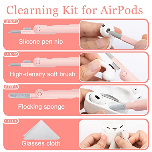 walrfid Laptop Keyboard Earbud Screen Cleaner Sprayer Kit for Airpods Pro MacBook iPad iPhone iPod, Electronics Airpod Cleaning Pen Brush Tool for PC TV Phone Computer - 5ml Screens Cleaners Spray