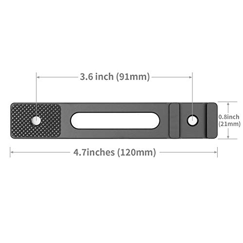 ChromLives Cold Shoe Bracket Extension Bar, Hot Shoe Extension, Microphone Mount with 1/4'' Tripod Screw Compatible with Mirrorless Camera Vlogging Sony A6400 6300 6500 6000 Zhiyun 4 DJI Osmo Pocket