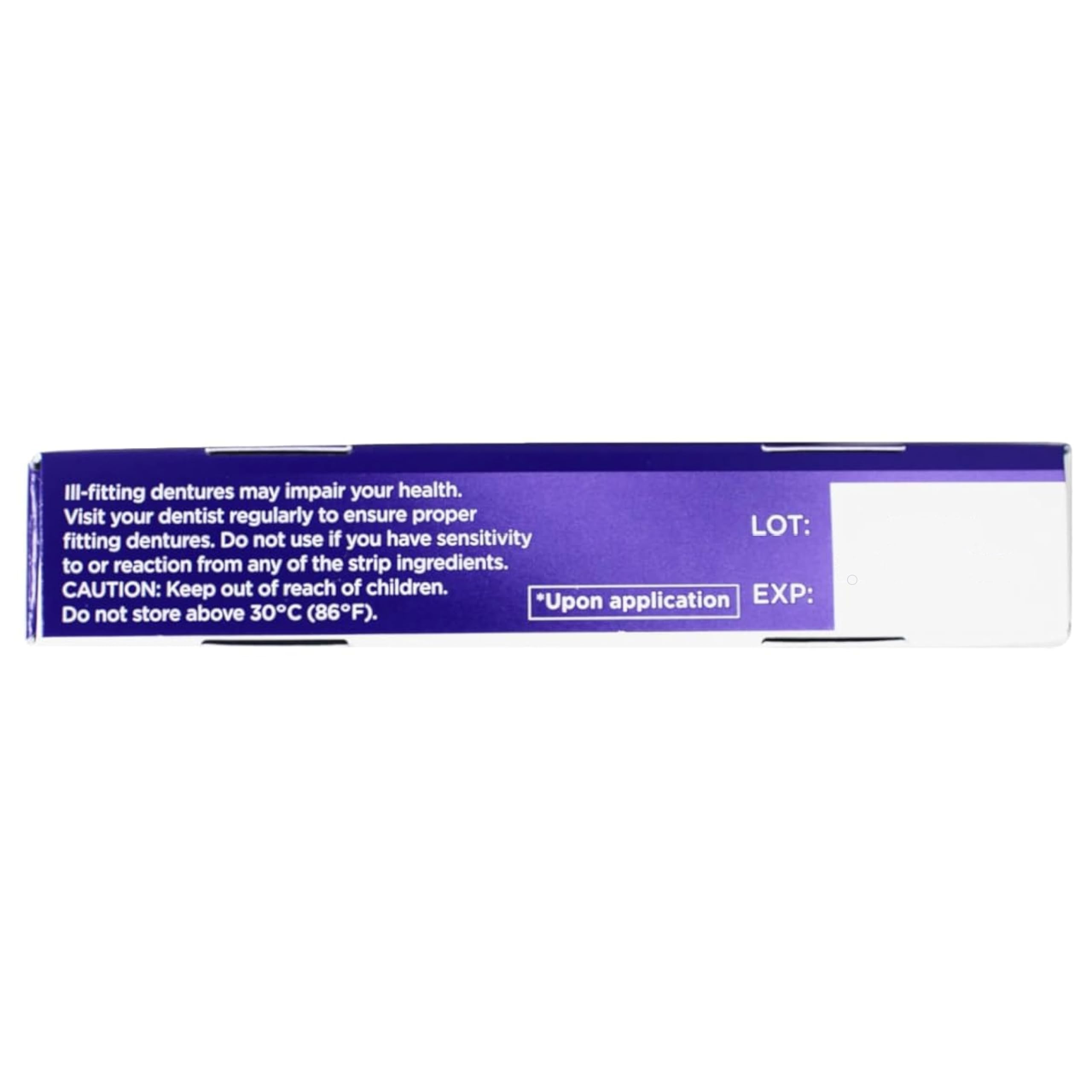 Super Poligrip Strips Size 40 Ct Poligrip Strong All Day Comfort Seal Denture Adhesive Strips