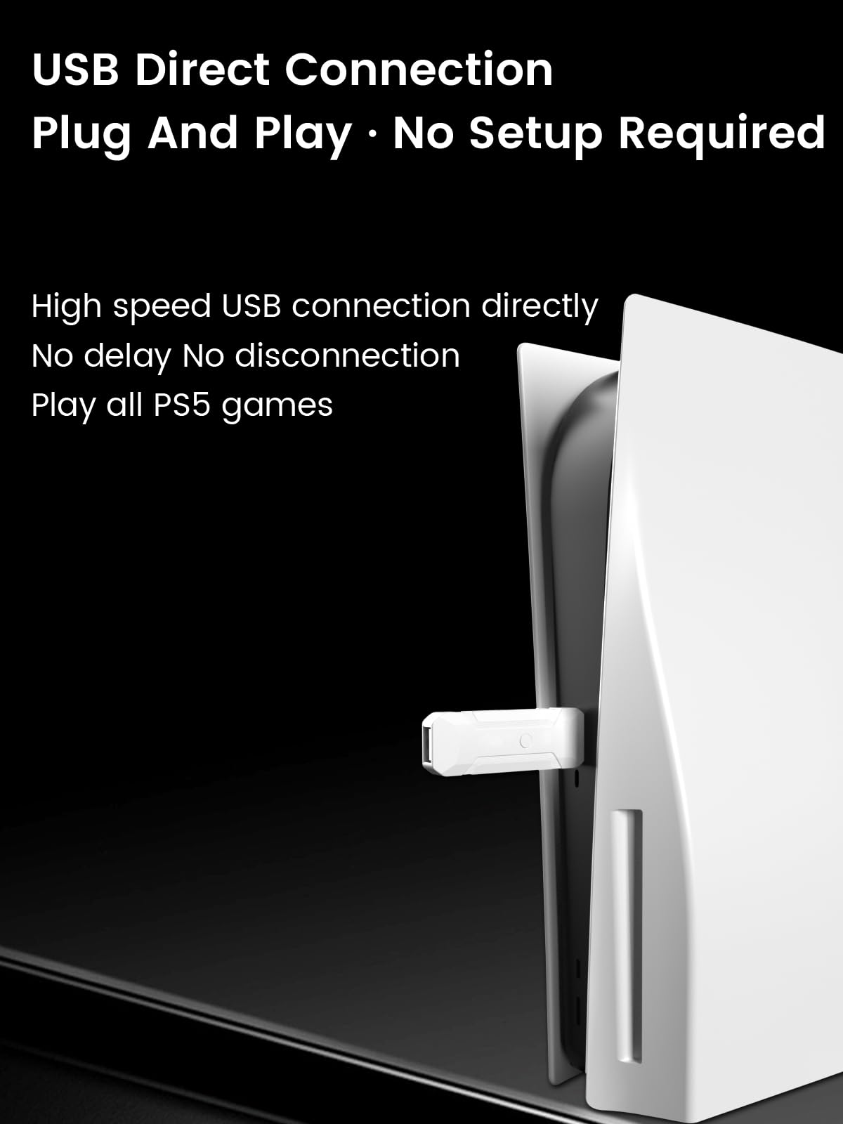 Besavior U5 Adapter for PS5 Game Console - Support Various Peripherals to Play All PS5 Games
