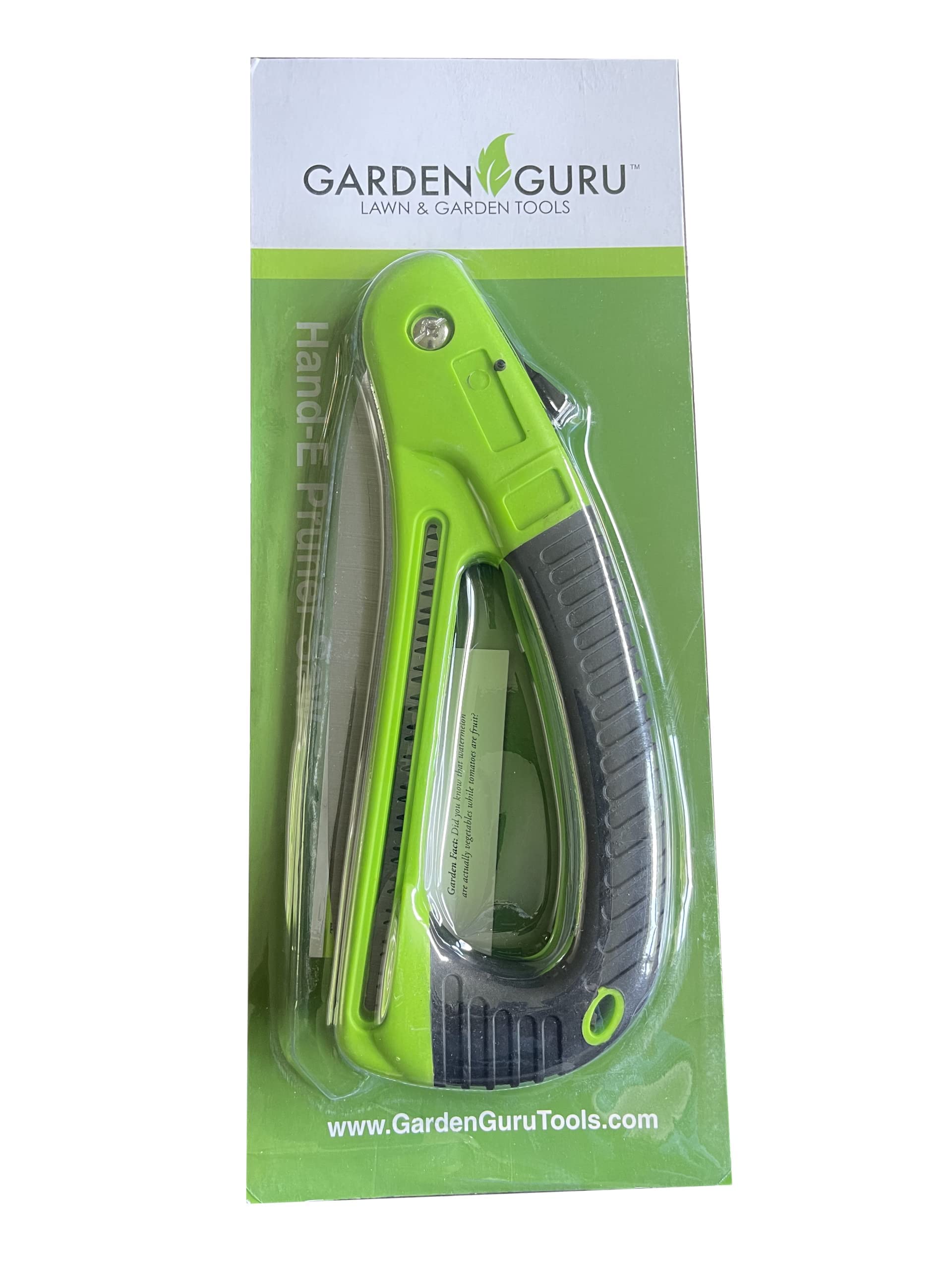 Garden Guru Folding Pruner Saw with Ergonomic Handle & Safety Lock β Non Slip β Rust Resistant Hardened Steel β Professional Grade Sawtooth Blade β for Pruning Trimming Camping Clearing