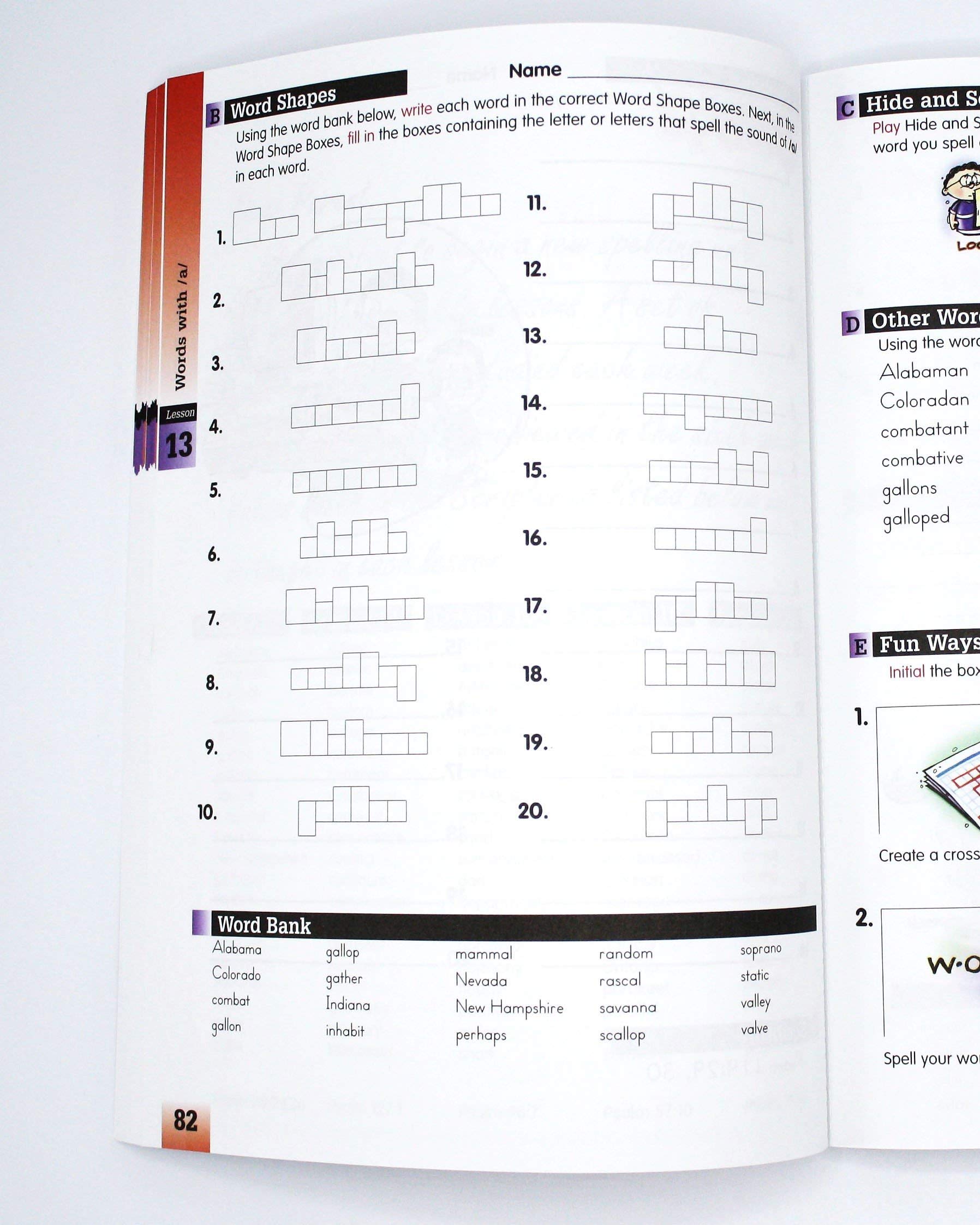 5th Grade Spelling Student Workbook Level E by A Reason For - Fifth Graders Practice Workbooks for Words, Vocabulary & Comprehension Skills - Kids Help Books for Homeschool, Classroom, & Home