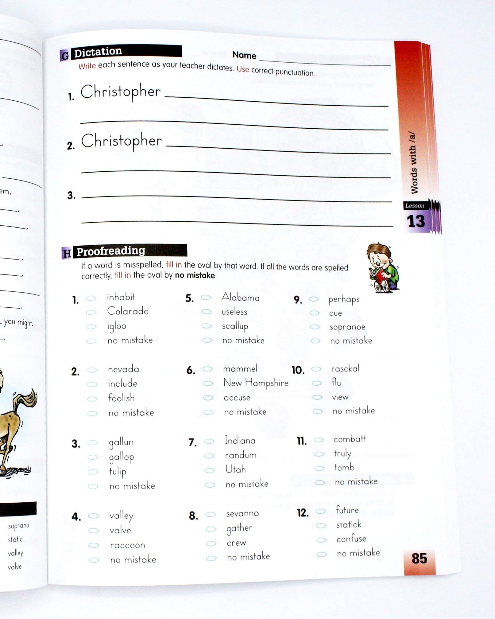 5th Grade Spelling Student Workbook Level E by A Reason For - Fifth Graders Practice Workbooks for Words, Vocabulary & Comprehension Skills - Kids Help Books for Homeschool, Classroom, & Home