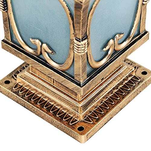MODEBHD Continental Waterproof Table Lamp Column Lamp Square Glass Courtyard Gate Lights Bollard Lamp Street Post Light Garden Villa Outdoor Lights E27 Decoration Lighting Landscape Lantern