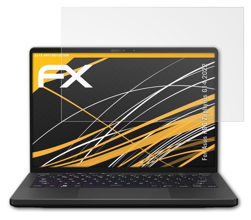 atFoliX Screen Protector compatible with Asus ROG Zephyrus G14 2022 Screen Protection Film, anti-reflective and shock-absorbing FX Protector Film (2X)