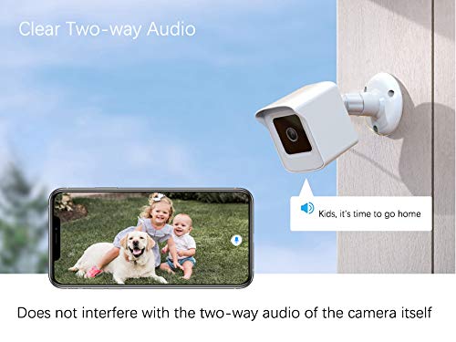 PEF Mount for All-New Wyze Cam V3 ONLY, Weatherproof Protective Cover and 360 Degree Adjustable Wall Mount Solid Housing for Wyze V3 Outdoor Indoor Smart Home Camera System (White, 2 Pack)