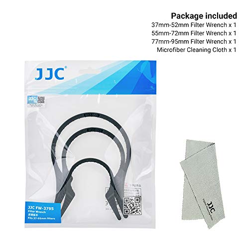 3 Packs Camera Lens Filter Wrench Kit, CPL UV ND Filter Removal Wrench Tool Set, Fit 37mm-52mm 55mm-72mm 77mm-95mm Lens Thread for Canon Nikon Sony Fujifilm Olympus Panasonic and Other Camera