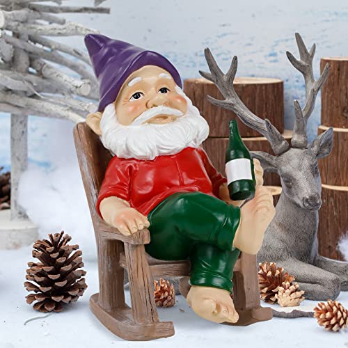 BLUELF Christmas Garden Decor Gnomes Decorations for Yard Outdoor Garden Statues