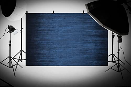Harfirbe 7x5ft/2.2x1.5m Dark Blue Backdrops Abstract Headshots Backgrounds for Professional Photography Studio