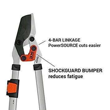 Corona Tools | Branch Cutter DualLINK™ Extendable Bypass Loppers | Tree Trimmer Cuts Branches up to 1 ¾-inches in Diameter | Handles Extend up to 37 ½inches | SL 4364