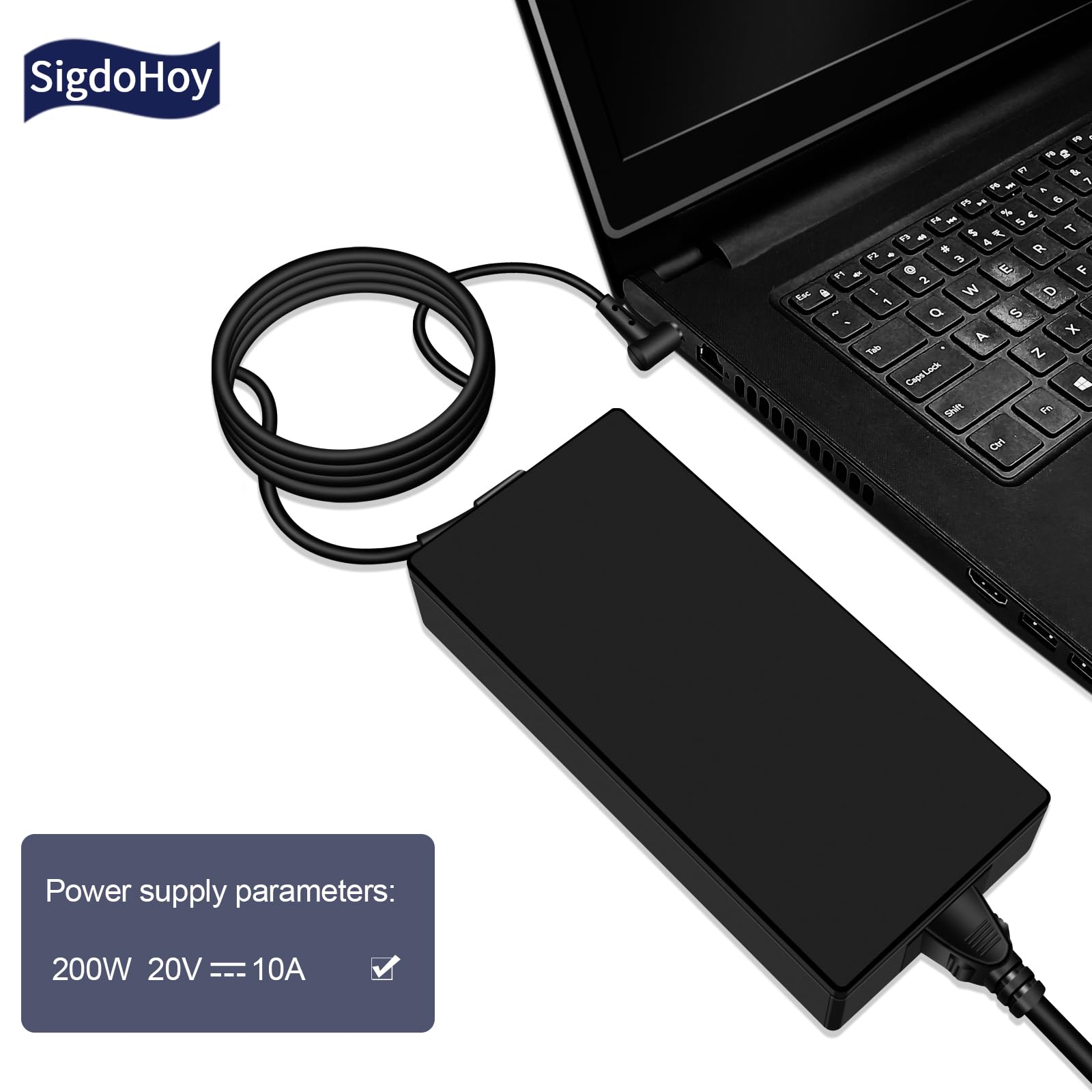 200W Zephyrus Charger ADP-200JB D for ASUS ROG Zephyrus G15, ROG Strix G15 G17, ASUS TUF A15 A17 F15 F17 Gaming Laptop Power AC Adapter Supply Cord