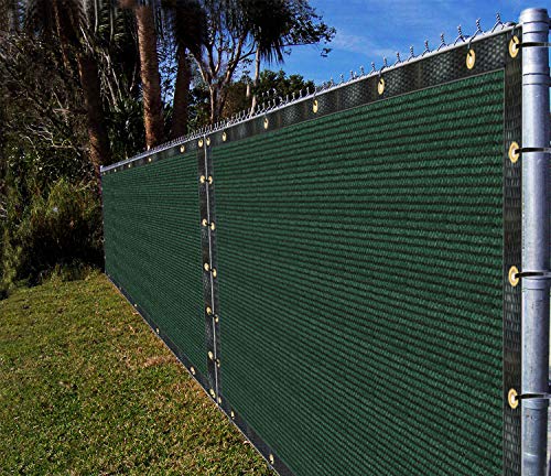 Ifenceview 3'x3' to 3'x50' Green Shade Cloth Fence Privacy Screen Fence Cover Mesh Net for Construction Site Yard Driveway Garden Pergolas Gazebos Canopy Awning UV Protection (3'x12')