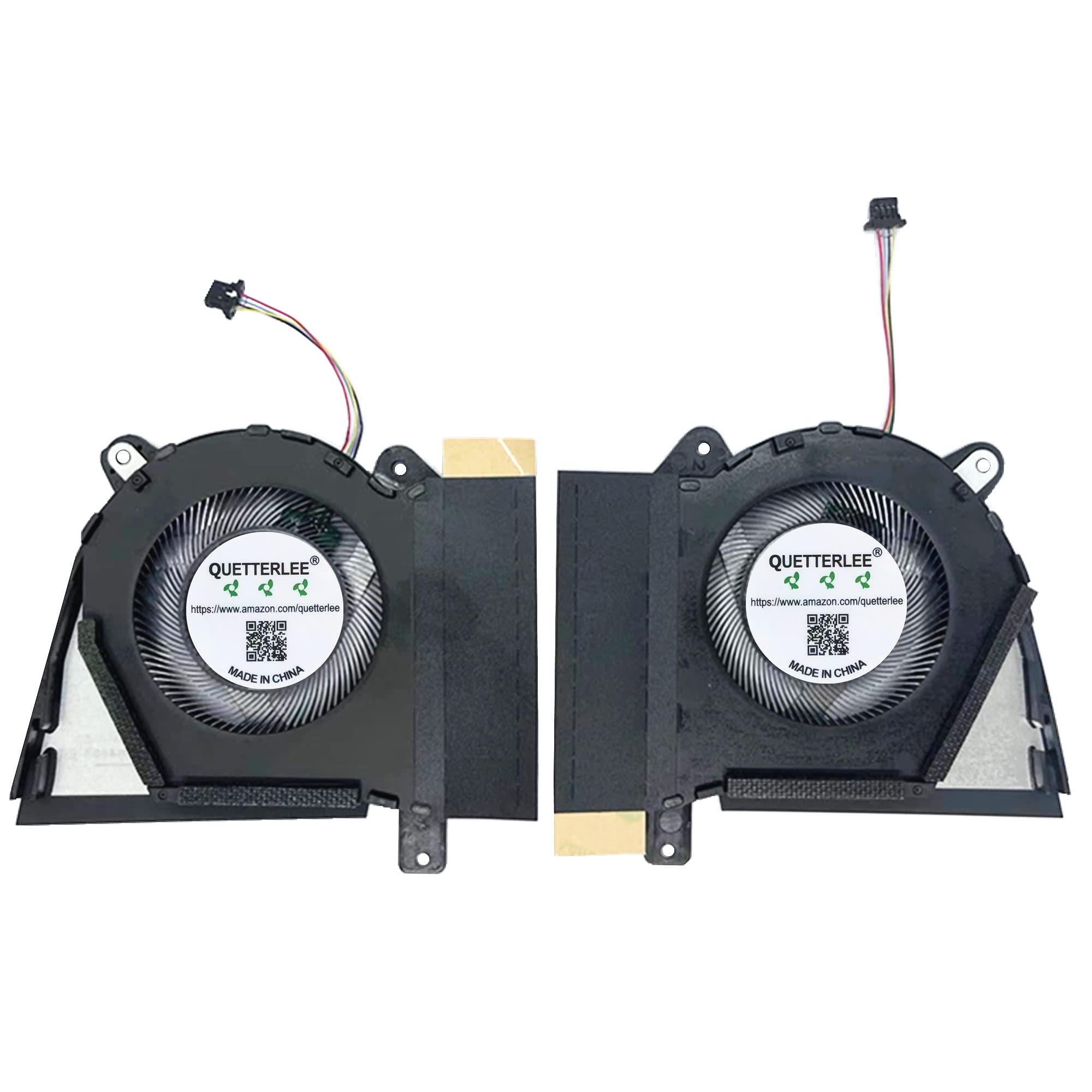 QUETTERLEE Replacement New Laptop CPU+GPU Cooling Fan for ASUS Rog Zephyrus G14 2022 GA402R GA402RJ GA402RK GA402RK-G14.R96800 Series DFS5L32G064867 FP50 DFS5L32G164867 FP3F DC5V 5A Fan