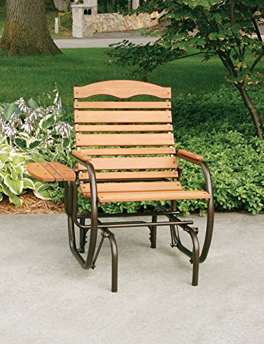 JACK-POST CG-21Z Country Garden Glider Chair with Tray, Bronze