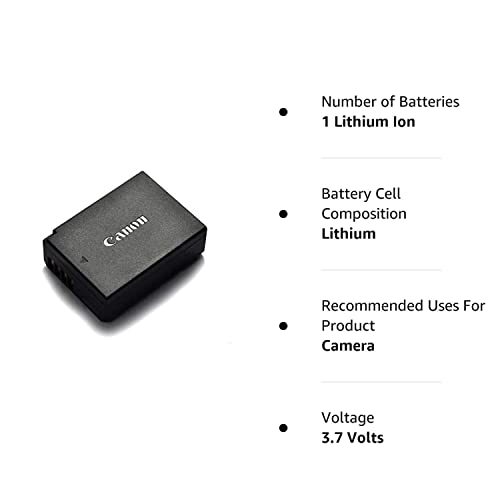 New LP-E10 Battery for Canon EOS Rebel T3, T5, T6, T7, Kiss X50, Kiss X70, EOS 1100D,EOS 1200D, EOS 1300D, EOS 2000D Digital Camera