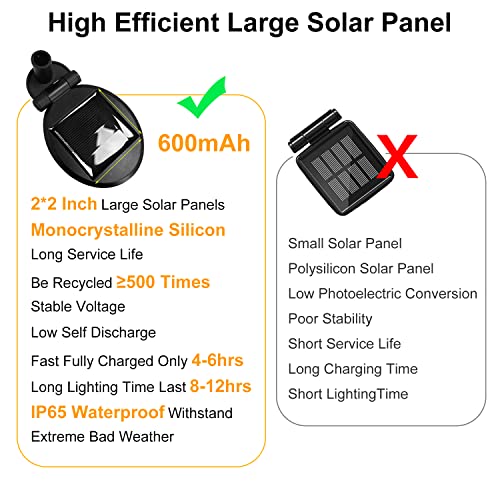 2 Pack Solar Garden Lights, Solar Powered Firefly Lights Outdoor Waterproof, Solar Starburst Swaying Lights When Wind Blows, Solar Outdoor Decor Light for Landscape, Pathway, Yard, Patio(Warm White)