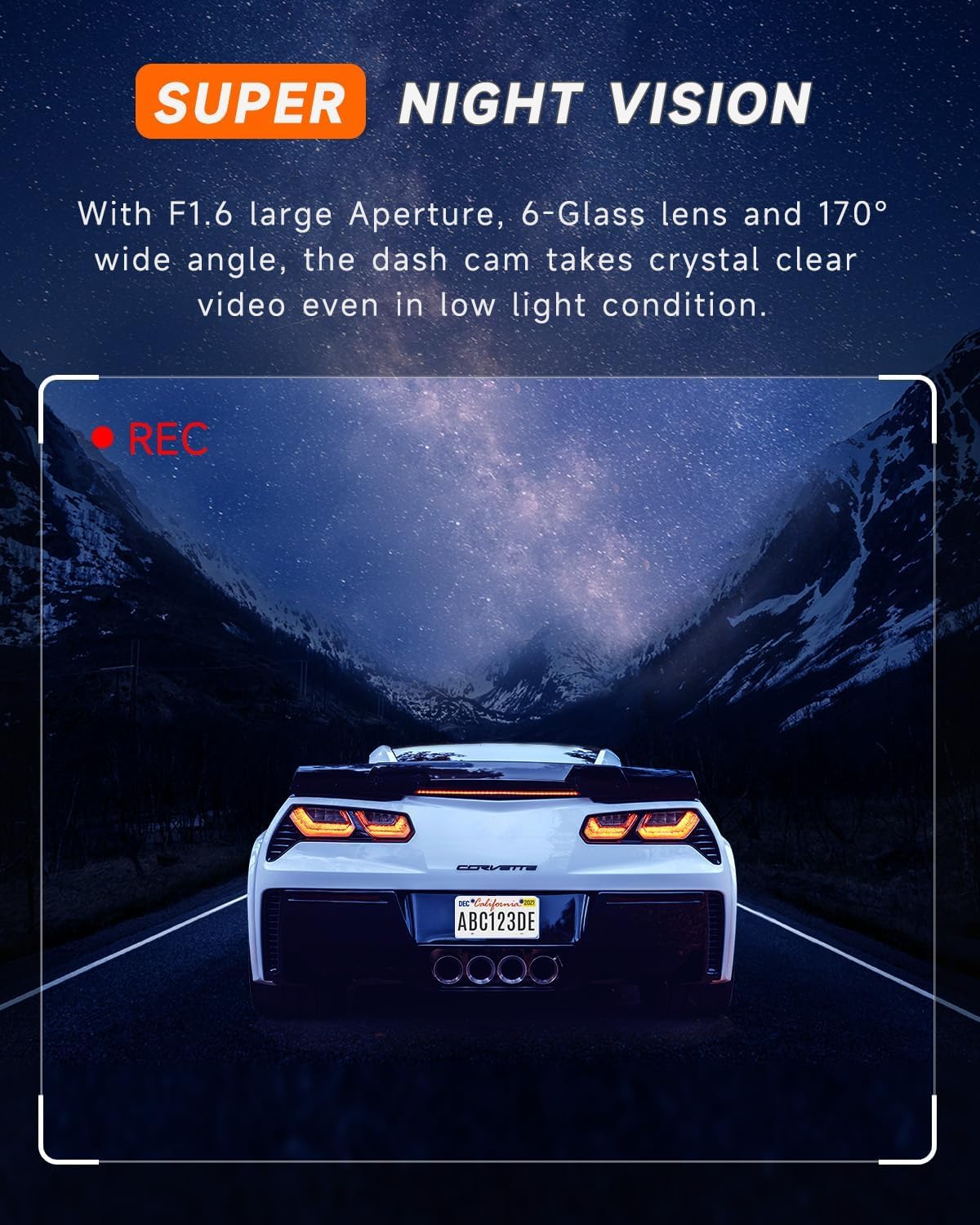 Dash Cam 4K WiFi Front Dash Camera for Cars, E-YEEGER Car Camera 2160P Wireless Mini Dashcams with App, Driving Recorder with 24H Parking Mode, Night Vision, G-Sensor, Free 32G Card, Support 256G Max