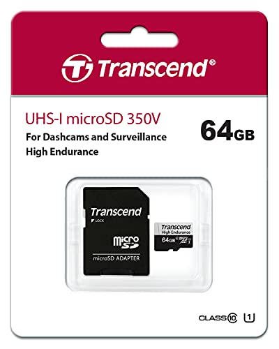 Transcend TS64GUSD350V 64GB UHS-I U1 Micro SD Memory Card