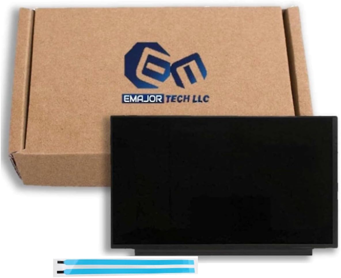 EM EMAJOR TECH New Screen Replacement for ASUS ROG G14 GA401I GA401Q GA401QM 1920X1080 144Hz FHD Non-Touch LCD LED Display with Set of Adhesive Tape