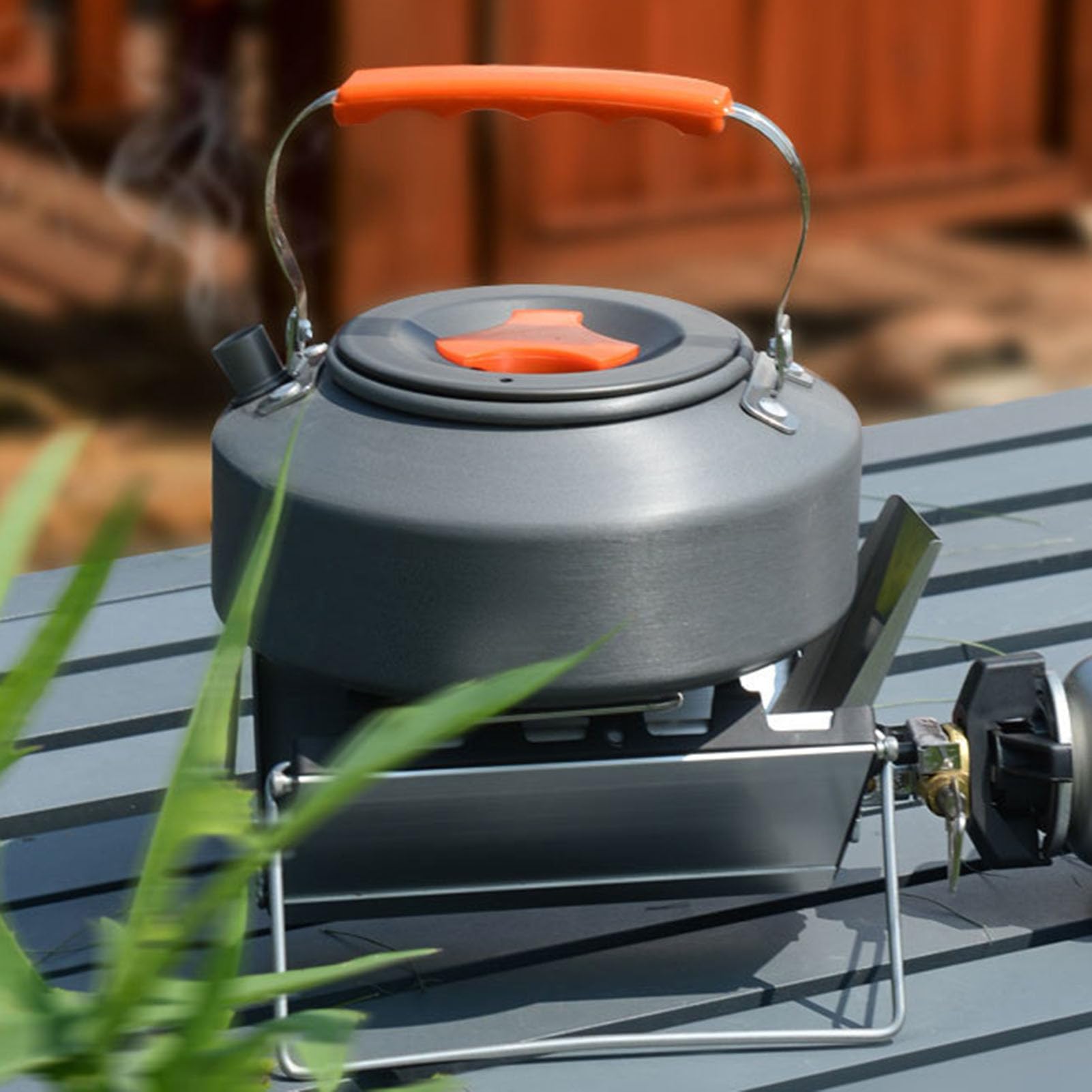 Compact Camping Stove, 2600W Foldable Stove, Outdoor Picnic Hiking Stove, Portable Backpacking Cooker, Foldable Cassette Burner, Efficient Cooking, Ideal for Outdoor Adventures, Space-Saving Design