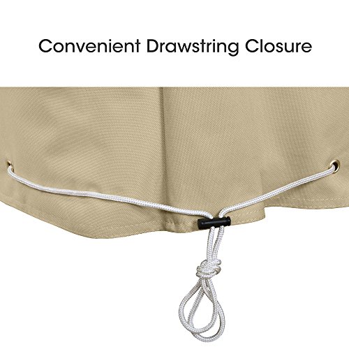 SunPatio Outdoor Bench Cover 80 Inch, Heavy Duty Sofa Cover, Patio Furniture Cover, All Weather Protection, Beige