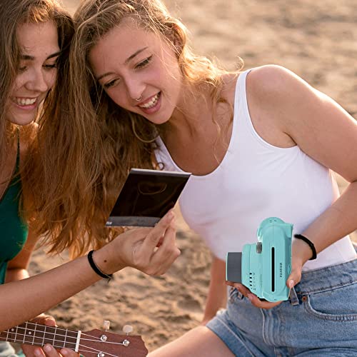 FujiFilm Instax Mini 9 Instant Camera + Fujifilm Instax Mini Film (60 Sheets) Bundle with Deals Number One Accessories Including Carrying Case, Selfie Lens, Photo Album (Ice Blue)