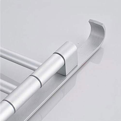 GLOYER Shower Organiser Towel Bar Rotating Towel Rack Free Punching Hanging Rod Hand Towel Rack Bathroom Cool to Dry Towel Shelf