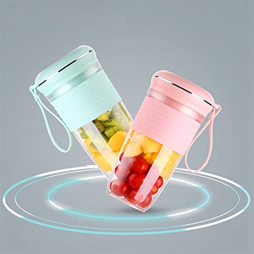 TANACC Portable Juice Blender Multifunction Juicer Household Blender Small Stainless Steel Juicer Cup Rechargeable Portable Electric Mixer (Color : Pink)