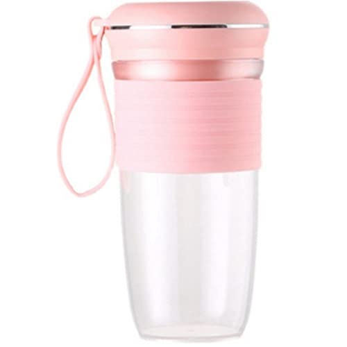 TANACC Portable Juice Blender Multifunction Juicer Household Blender Small Stainless Steel Juicer Cup Rechargeable Portable Electric Mixer (Color : Pink)