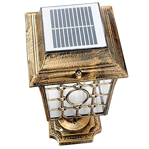 MODEBHD Simple Modern Waterproof Outdoor Column Light Solar LED Landscape Garden Pillar Lamp Professional Rainproof Rust Prevention Aluminum Post Light Villa Lawn External Glass Guardrail Porch Lights