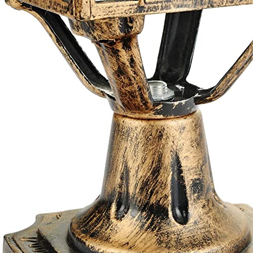 MODEBHD Simple Modern Waterproof Outdoor Column Light Solar LED Landscape Garden Pillar Lamp Professional Rainproof Rust Prevention Aluminum Post Light Villa Lawn External Glass Guardrail Porch Lights