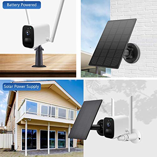 StartVision Solar Panel for Rechargeable Battery Outdoor Camera,Waterproof Solar Panel with 9.8ft USB Cable, Continuously Power for Outdoor Security Camera,5V 3.5W Micro USB Port