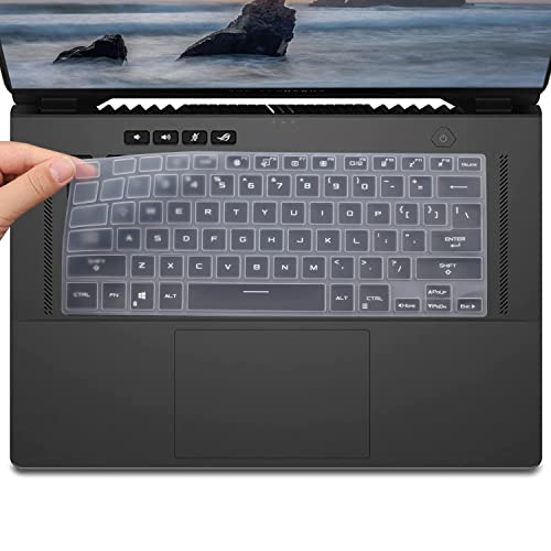 Keyboard Cover for 2023 2022 ASUS ROG Zephyrus G14 GA402, Zephyrus M16 GU604 GU603, ROG Zephyrus G15 GA503 & Zephyrus G16 GU603,ROG Flow X13,TUF Dash 15 TUF516PE & TUF Dash F15 Series Laptop - Clear…