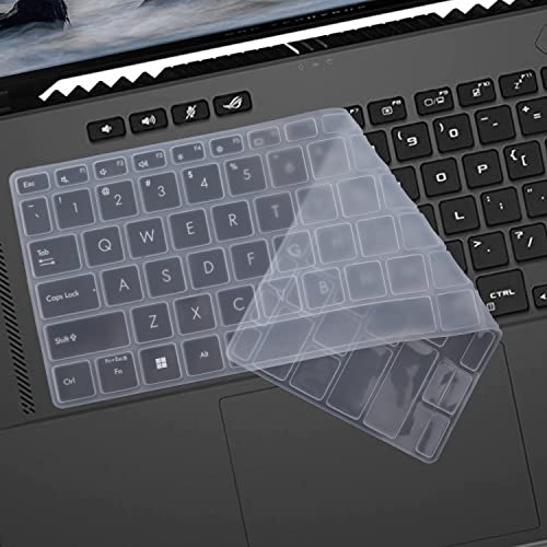 Keyboard Cover for 2023 2022 ASUS ROG Zephyrus G14 GA402, Zephyrus M16 GU604 GU603, ROG Zephyrus G15 GA503 & Zephyrus G16 GU603,ROG Flow X13,TUF Dash 15 TUF516PE & TUF Dash F15 Series Laptop - Clear…