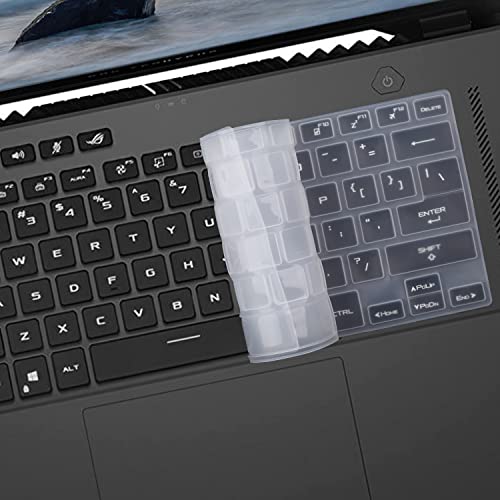 Keyboard Cover for 2023 2022 ASUS ROG Zephyrus G14 GA402, Zephyrus M16 GU604 GU603, ROG Zephyrus G15 GA503 & Zephyrus G16 GU603,ROG Flow X13,TUF Dash 15 TUF516PE & TUF Dash F15 Series Laptop - Clear…
